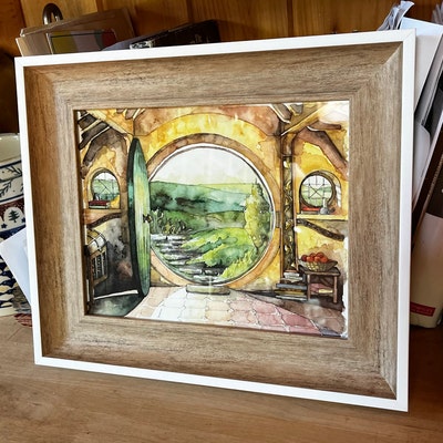 Bag End Painting, Watercolor Painting, Bag End Art, Lord, Fantasy Art ...