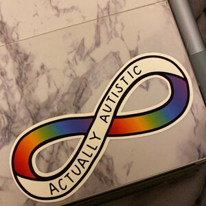 Actually Autistic Sticker, Neurodiversity Sticker, Autism Sticker ...