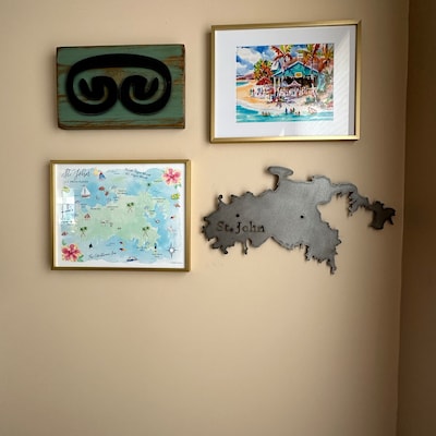 Bahamas Map, Rustic Wood and Metal - Etsy