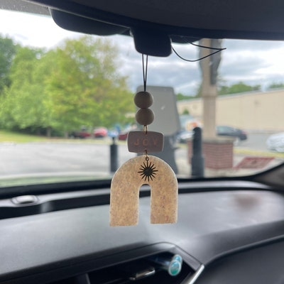 JOY Essential Oil Car Diffuser Polymer Clay Oil Diffuser Car Charm Boho ...