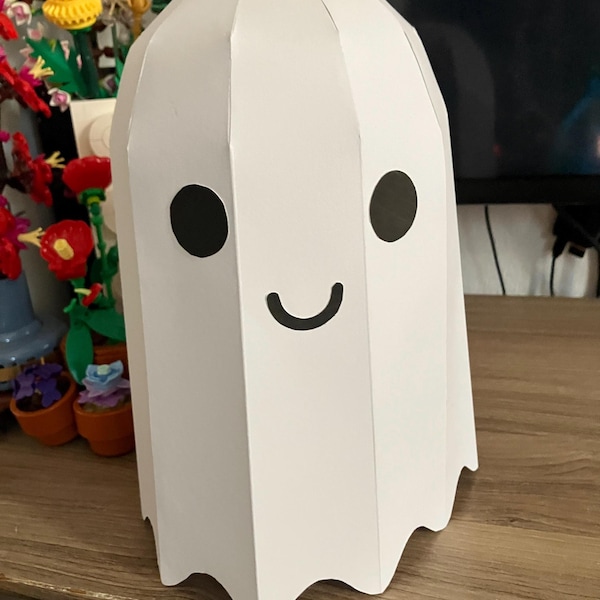 Halloween Ghost Papercraft Low Poly Printable DIY Template - Etsy