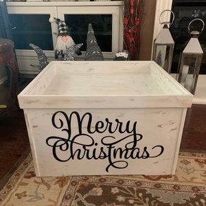 Merry Christmas Lettering Holiday Vinyl Sticker Christmas Decal Holiday ...