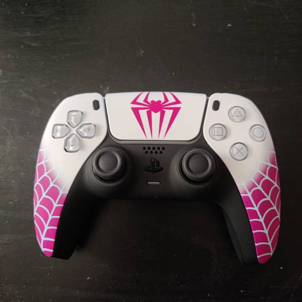 Custom Spider Gwen Stacy Themed Playstation 5 PS5 Dualsense Wireless ...