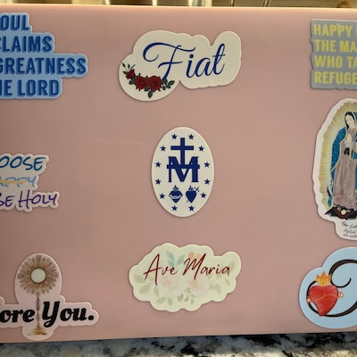 Lot of 12 Catholic Sticker Bundle Matte Vinyl Water Resistant ...