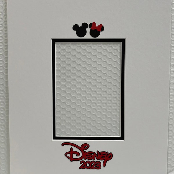 DISNEY Inspired AUTOGRAPH Photo Mat / Matte Double Beveled Cut for 11 ...