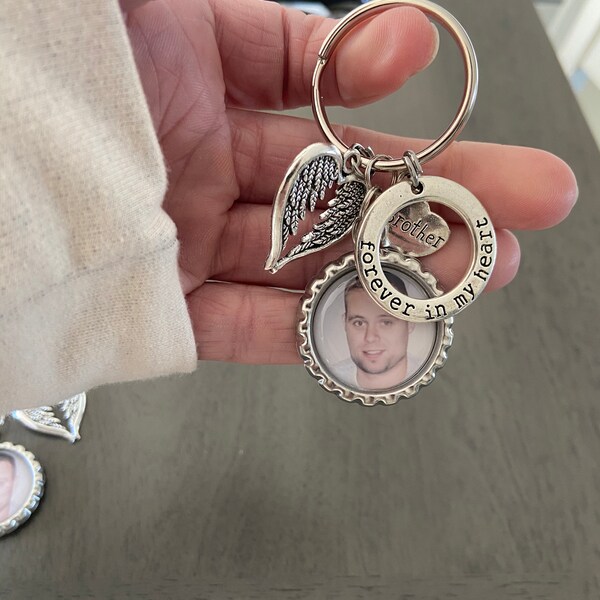 Memorial Keyring - Memorial Photo Gift - Custom Memorial Gift ...