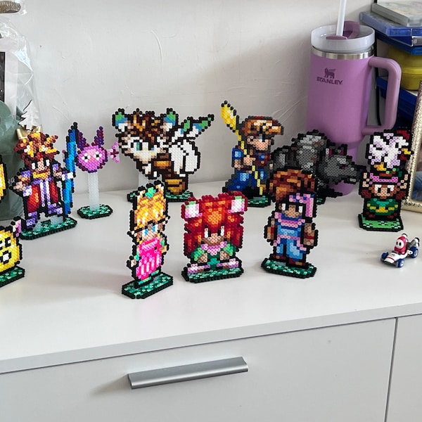 Sonic, Tails, Knuckles, Cream & Chao, Amy Rose Made of Iron Beads, Sega ...