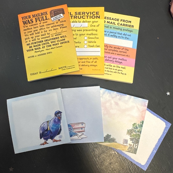 Sticky Note Pad for Mail Carriers - 3 X 4” - Mail Courtesy Message ...