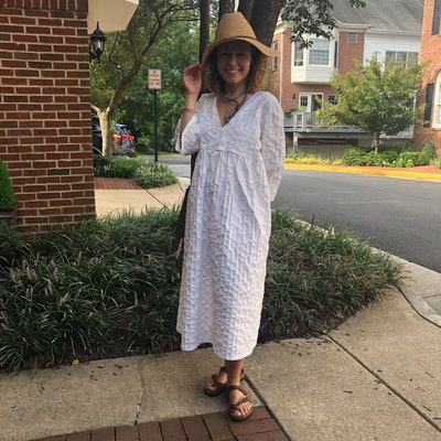 Cross Over Flared Sleeve Dress Sewing Pattern - Etsy Australia