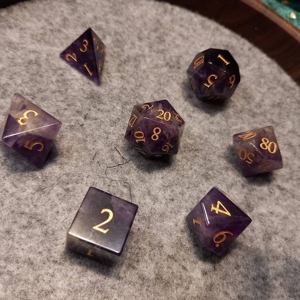 Dice Set |green Cat's Eye Dnd Dice Set|norse Mythology Style Symbols ...