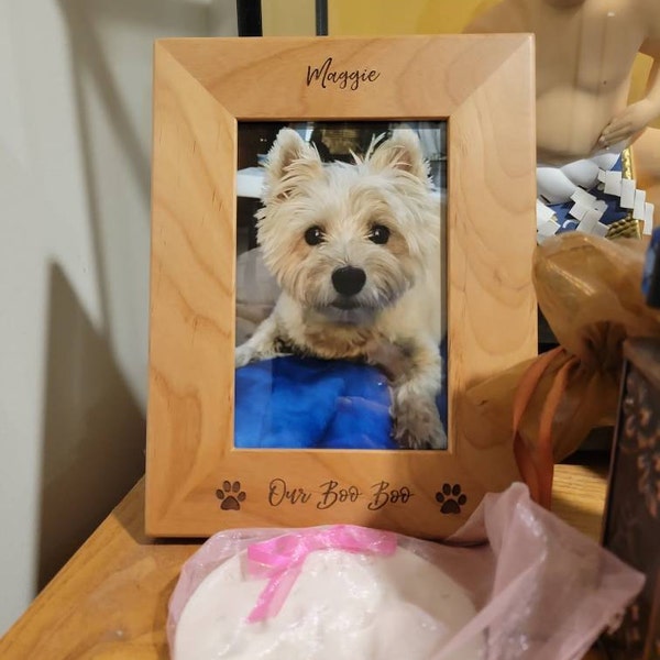 Personalized Dog Picture Frame by Lifetime Creations: Custom Engraved ...