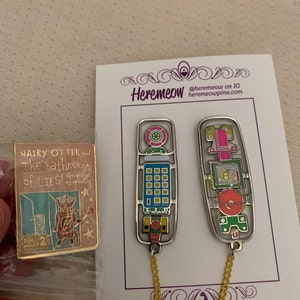 90s Clear Neon Phone Deluxe Enamel Pin V2.0 90s Nostalgia - Etsy