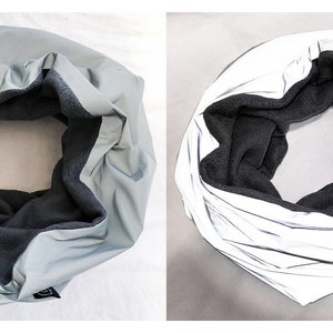 Black Infinity Scarf Waterproof Windproof Rain Scarf Hooded Infinity ...