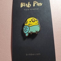 Pudgy Budgie Enamel Pin - Etsy