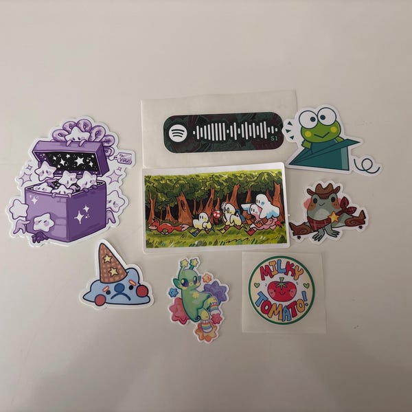 Tiny Ghost Art Waterproof Sticker Set! - Etsy