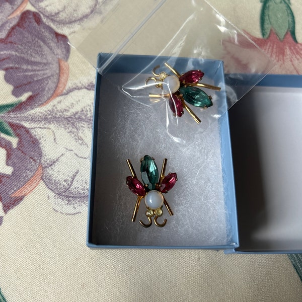 1940’s Parenti Sterling Silver Scew Back Earrings Iris Flower - Etsy