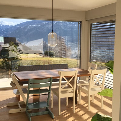 Long Reeded Glass Cylinder Pendant Light - Etsy