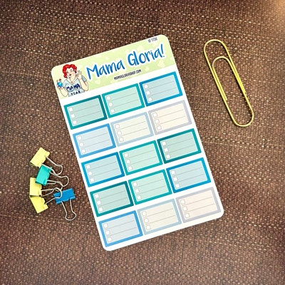 12-month Functional Boxes 2024 Full Boxes for Planners Sticker Pack - Etsy