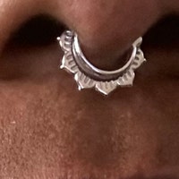 Dainty 6mm Septum Ring, Snug Fit Septum Hoop, Delicate, Indian Septum ...