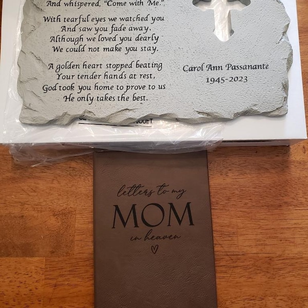 Personalized Cross Memorial Stone - Sympathy - Condolences - Garden ...