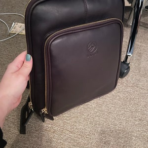 XL VERSION of Our Paris Leather Backpack Purse in Tan Black - Etsy