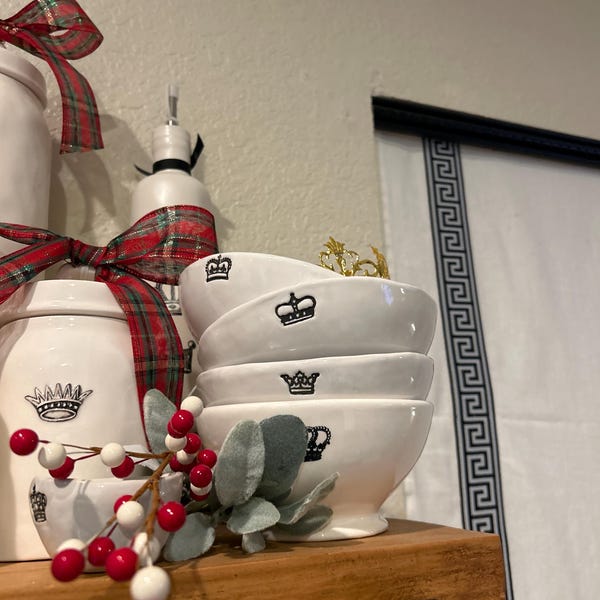 Handmade Ceramic HOPE Vase Winterscape Treeline Modern Minimalist Vase ...