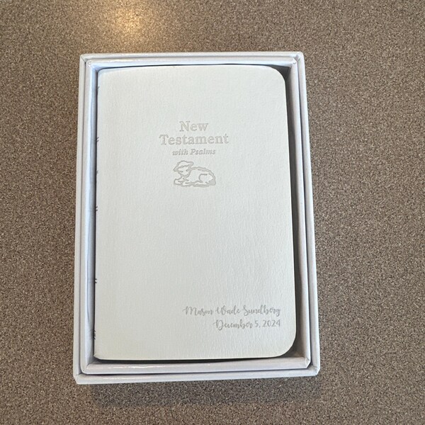 Engraved Bible Personalized Baby Name Engraved Newborn Bible Engraved ...