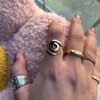Spiral Ring, Hypnotic Ring, Spiral Brass Ring, Swirl Ring, Gold Wired ...