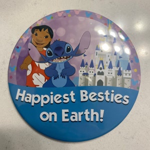 Disney Inspired Birthday Celebration Buttons Custom Disney - Etsy