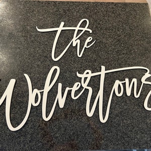 Custom Last Name Sign Personalized Family Name Words - Etsy