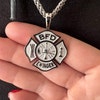 Custom Firefighter Pendant Firefighter Gift Necklace Firefighter ...