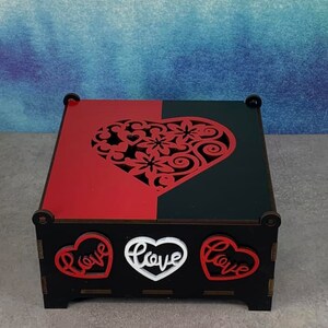 Decorative Jewelry Gift Box Svg Files, Vector Files for Wood Laser ...