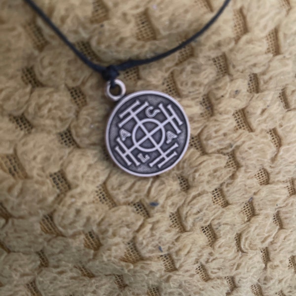 Wheel of Fortune Bronze Pendant, AGLA Protective Magical Talisman ...