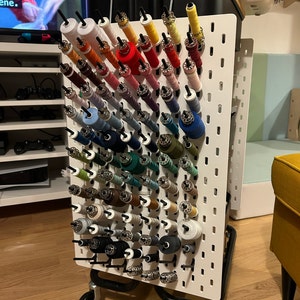 IKEA SKADIS Perforated Plate 10x Thread Spool Holder, Thread Holder for ...