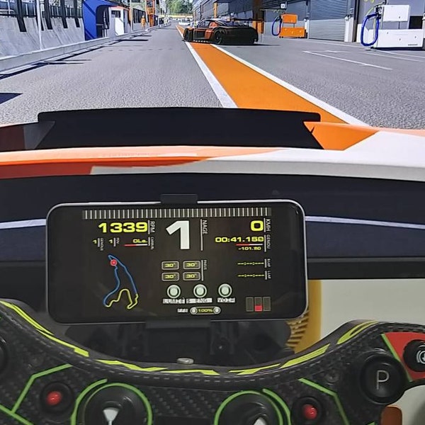 64 LED RGB Matrix for Sim Racing Flags and Gear Indicator - for Simhub ...