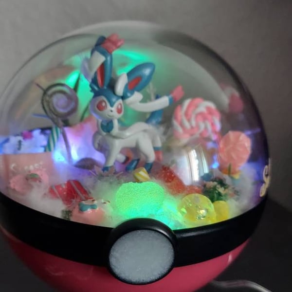 Pokemon Terrarium Sweet Paradise Pokeball Diorama/ Custom/100mm /120mm ...