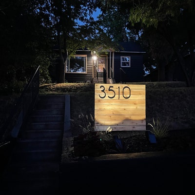 8 Inch Elegant Modern Numbers Letters - Etsy