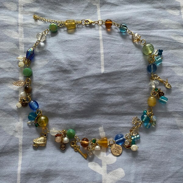 Sour Inspired Necklace Mismatched Beaded Y2K Kidcore Necklace - Etsy