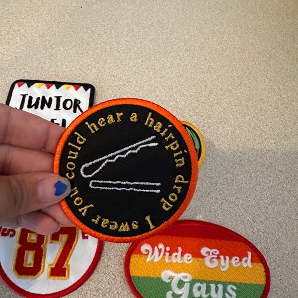Tis the Damn Season Song Lyrics Taylor Evermore Embroidered Patches ...
