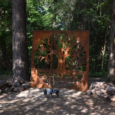 Tree of Life Metal Privacy Screen Set of 3 Large Home & - Etsy