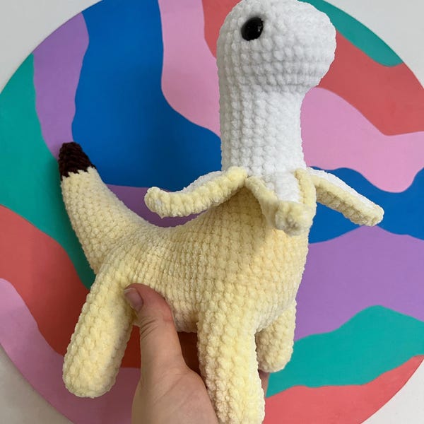 Bananasaurus Dinosaur NO SEW Crochet Pattern - Etsy