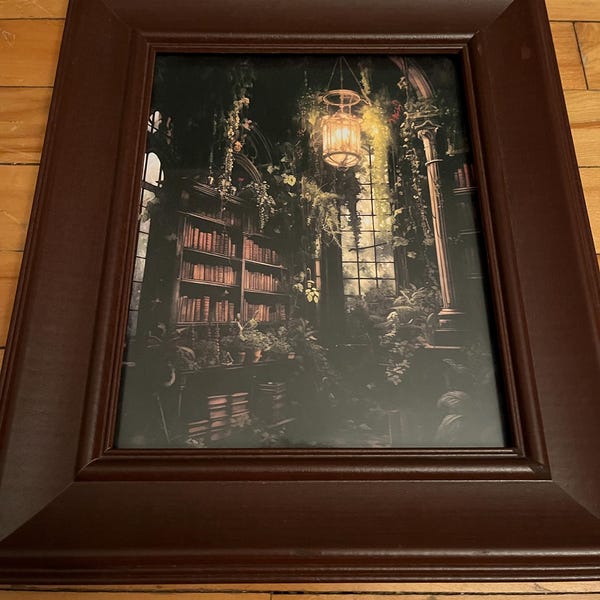 Halloween Ghost on Witch Broom Print – Cute Autumn Forest Wall Art ...