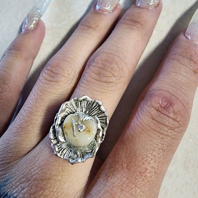 Trio Teeth Ring. Available With/ Without Braces Gem Cavities - Etsy