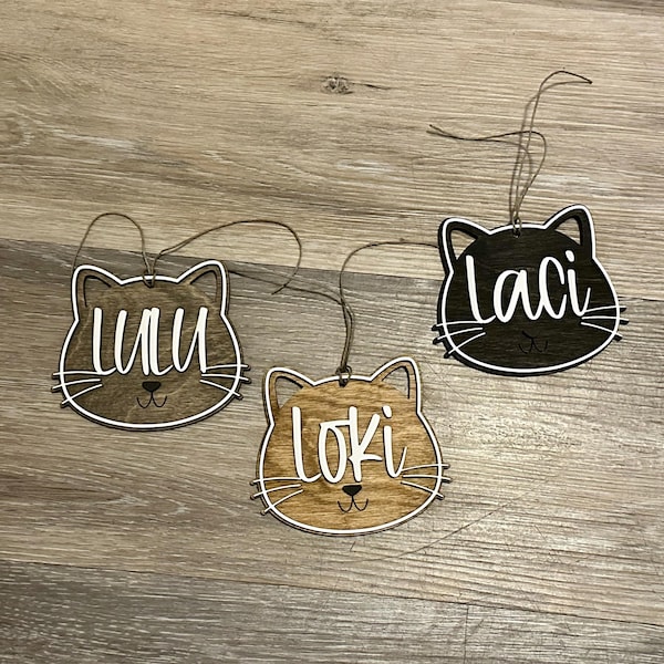 Personalized Cat Ornament | Custom Cat Ornament | Personalized Pet ...