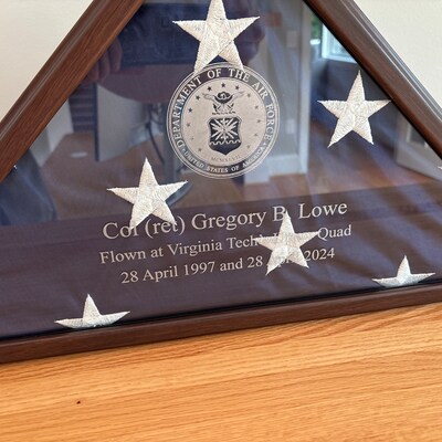 Capitol Flag and Certificate Display Fits 3' X 5' Flags realistic ...