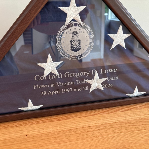 Capitol Flag and Certificate Display Fits 3' X 5' Flags realistic ...