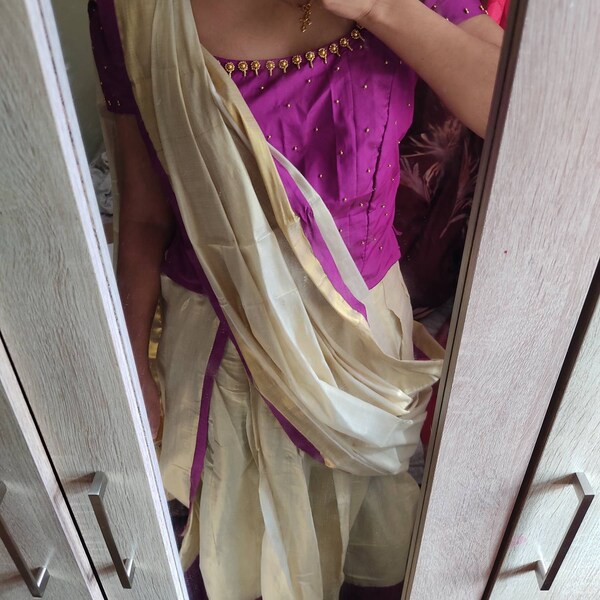 Tye and Dye Dhoti off White Double Dhoti, Men's Dhoti With Kurtha ...