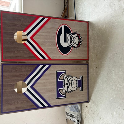 Custom Cornhole Board Set Monogram Cornhole Boards Personalized Bag ...