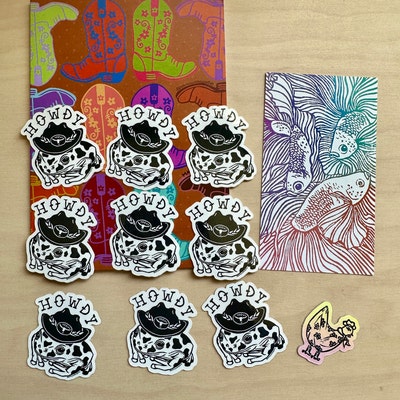 Howdy Partner VII Sticker Vinyl Sticker Sea Cowboy Laptop Sticker Decal ...