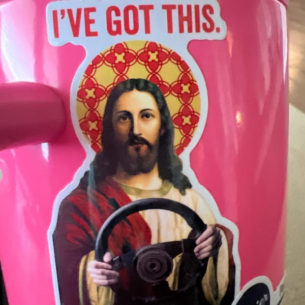 Jesus Stickers, Christian Stickers, Jesus Take the Wheel, Faith ...